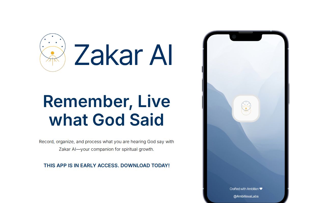 Zakar AI | Remember and Live What God Said